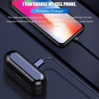China Wireless Earphone Bluetooth V5.0 F9 Tws Wireless Bluetooth LED Display Headphone (With 2000mAh Power Bank Headset, With Microphone) for sale