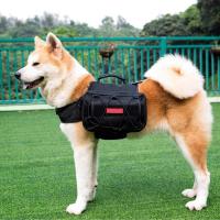 China Balck Advanced Version 1000d Nylon Dog Fanny Pack Heavy Duty Water-Resistant K9 Dog Pack for sale