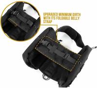 China Balck Advanced Version 1000d Nylon Dog Fanny Pack Heavy Duty Water-Resistant K9 Dog Pack for sale