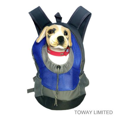 China Shoulder Nylon Front Pet Carrier Mesh Oxford Outdoor Dog Bags for sale