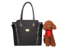 China Luxury Cool Pattern Outdoor Dog Handbag Pet PU Leather Carrier for sale