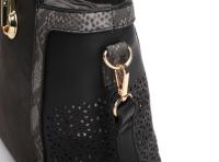 China Luxury Cool Pattern Outdoor Dog Handbag Pet PU Leather Carrier for sale