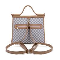 China Classic Grid White Dog Outdoor Handbag Cute Pet Carriers for sale