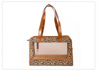 China Fashion Leopard Summer Mesh Handbag Dog Outdoor Portable Carrier for sale