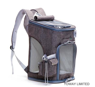 China Nylon Mesh Outdoor Portable Dog Carriers Shoulder Pet Bags for sale