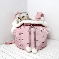 China Design Front Pet Fur Carrier Pet Outdoor Warm Dog Bags for sale