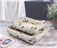 China Printing Cute Design Dog Beds Pup Cat Cool Sleeping Pads for sale