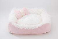 China Cute Design Fleece Bows Pet Pads Cushion Warm Dog Beds for sale