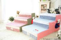 China Sailor Stripes Cute Lace Dog Play Stairs Pet Sponge Cushion for sale