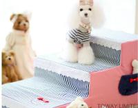 China Sailor Stripes Cute Lace Dog Play Stairs Pet Sponge Cushion for sale