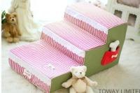 China Sailor Stripes Cute Lace Dog Play Stairs Pet Sponge Cushion for sale