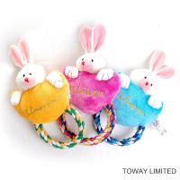 China Eco-Friendly Flocked Pet Products Cute Sounding Dog Play Plush Toys for sale