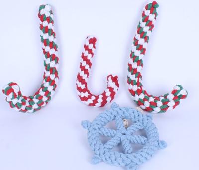 China Christmas Pet Gift Cute Stick Sailor Steer String Dog Toys for sale