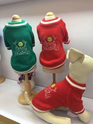 China Design Cute Knitting Holiday Pet Clothing Christmas Dog Sweaters for sale