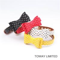 China Dots Bowtie Collars Pet Leash Cute Dog Supply for sale
