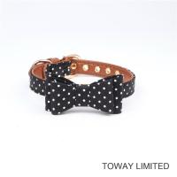 China Dots Bowtie Collars Pet Leash Cute Dog Supply for sale