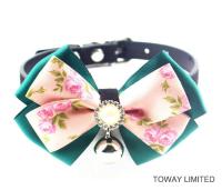 China Cute Lace Bowtie with Bell Dog Collars 