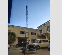 China Telescopic Tower Height Fast  Deployment Trailer Tower With Shelter Cell On Wheels COW for sale