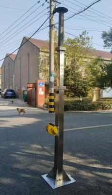 China manual telescopic mast hand crank up light tower mast 9m 30ft for sale