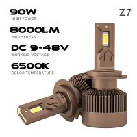 China Z7 180W 16000LM 6500K Tripple Heat Pipe 9005/H1/H3/H4/H7/H8 LED Headlight Bulb for sale
