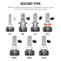 China Masters X50 90W 9000LM 6000K 4060 Chips HB3 9005/9006/9012/H1/H4/H7/H11 LED Headlight Bulb for sale