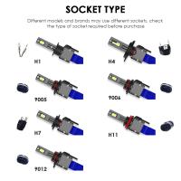 China K5 52W 5200lm 6000K 1860 Chips 9005/9006/9012/H1/H4/H7/H11 LED Headlight Bulb for sale
