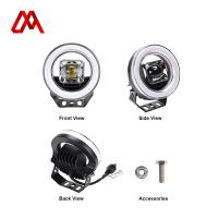 China 4.5 Inch Yellow-White Dual-colour Aperture Light XM-112-02P-R-001 35W 2800LM 6500K H4 Led Working Light for sale