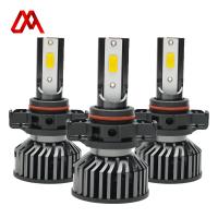 China F2 75W 7500 Lumens 6500k Cool White H3 H7 H11 LED Headlights Bulbs for sale