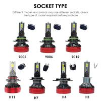China K20 130W 13000lm 3570 CSP Chips 9005/9006/9012/H1/H4/H7/H11 LED Headlight Bulb for sale