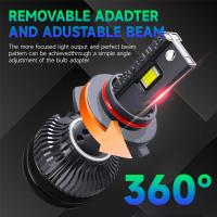 China KS90 180W 40000 Lumens 6500K Cool White H4 9005 9006 9012 LED Headlights Bulbs for sale