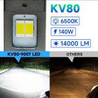 China KV80 140W 14000 Lumens 6500K Cool White  9004 9007 H4 H13 Headlight Bulbs for sale