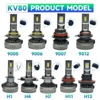 China KV80 140W 14000 Lumens 6500K Cool White  9004 9007 H4 H13 Headlight Bulbs for sale