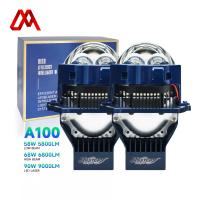 China A100 Lens LED Laser / Hi / Lo Beam 90W 9000 Lumens 3 Inch Dual Laser Projector for sale