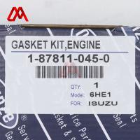 China Wholesale Truck Replacement Parts Full Gasket Set 1-87811045-0 1-87811-045-0  1878110450 Engine Repair Kit for ISUZU FORWARD 6HE1 for sale