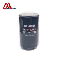 China Engine Oil Filter 1-87611007-0 1876110070 Car Oil Filter for Isuzu 6HK1 ZX330-3 for sale