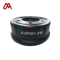 China 8-97081219-0 Rear Brake Drum 8970812190 Suitable for ISUZU NPR 4HF1 4HK1 for sale
