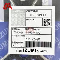 China Cylinder Head Gasket 11115-2420 Fit for H07D Engine Heavy Duty Truck Parts Cylinder Bed Gasket for sale