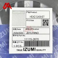 China High Quality Multi-layer Steel Cylinder Head Gasket 11115-2670 Suitable for HINO J07C Truck for sale