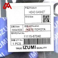 China OE 11115-67040 Engine Cylinder Head Gasket For Toyota 1KZTE Land Cruiser Hilux Truck Engine Repair Parts for sale