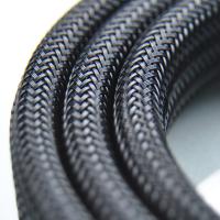 China Abrasion Resistant Nylon Braided Sleeving PA66 UL VW-1 Cable Protection 1/16 to 3 Inch for sale