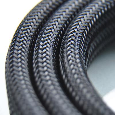 China Abrasion Resistant Nylon Braided Sleeving PA66 UL VW-1 Cable Protection 1/16 to 3 Inch for sale
