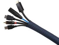 China PET Expandable Braided Sleeve Flame Retardant Abrasion Resistant -50°C to +150°C for sale