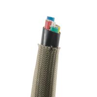 China Self Closing PET Braided Sleeve Split Wrap Braided Sleeving Expandable for sale
