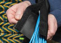 China Expandable Velcro Cable Sleeve 10mm Diameter Fray Resistant Halogen Free Temperature Range -50°C to 150°C for sale