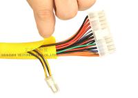 China Yellow Self-Wrapping Split Braided Sleeving for Electrical Wires - 3x Expansion, -40°C to 125°C Temperature Range for sale
