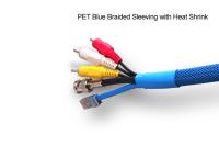 China Fire Resistant PET Expandable Braided Sleeving 4-25mm Diameter UL94V-2 Halogen Free Cable Protection for sale