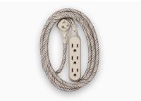 China Green Cotton Braided Sleeving for Wiring Harness Protection - Temperature Range -60°C to 125°C, Multiple Sizes 1/8