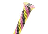 China PET Expandable Braided Sleeving Snakeskin Cable Protection Flame Retardant UL94-V0 -60 to 125C for sale