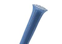China PET Expandable Braided Sleeving 20mm Black Gray Custom Size Soft Cable Wire Sheath for sale