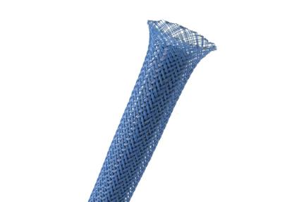 China PET Expandable Braided Sleeving 20mm Black Gray Custom Size Soft Cable Wire Sheath for sale